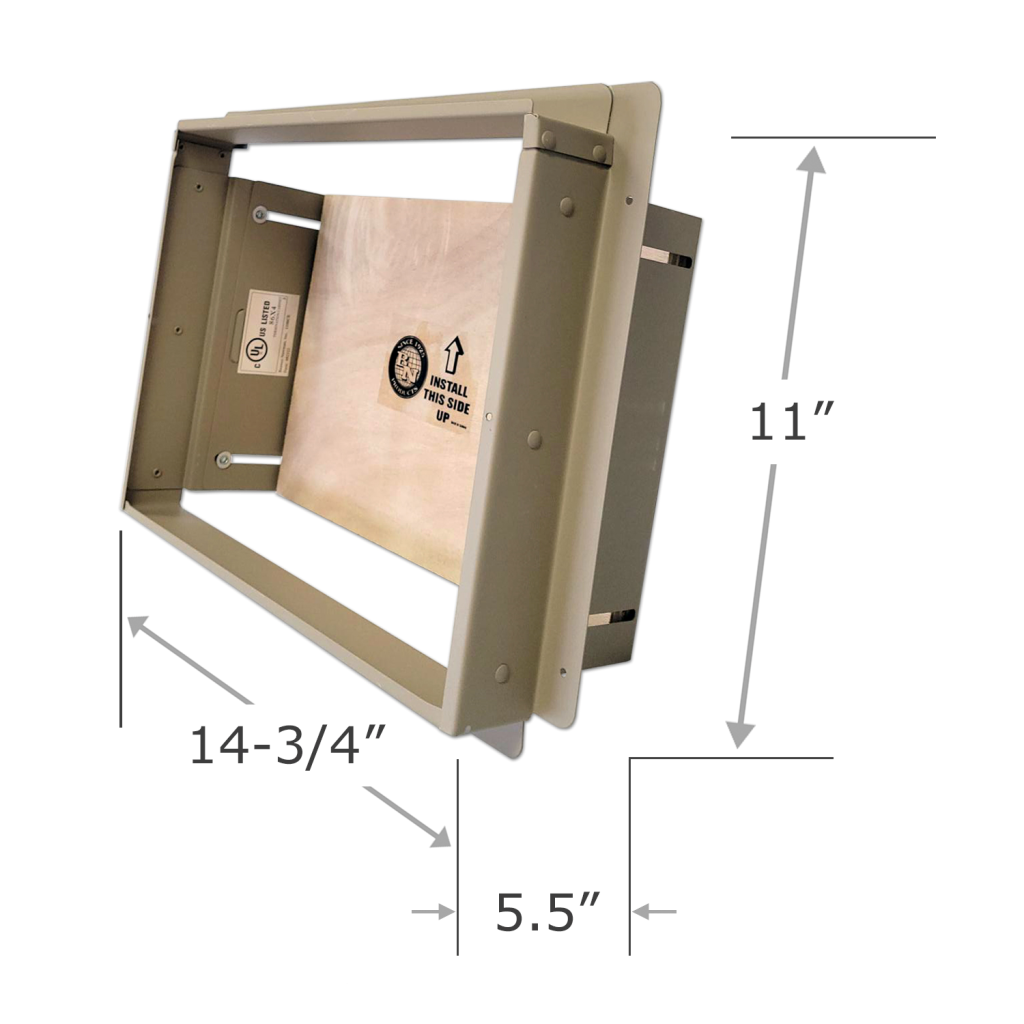 1100 Series Semi-Recessed Enclosure - Benner-Nawman